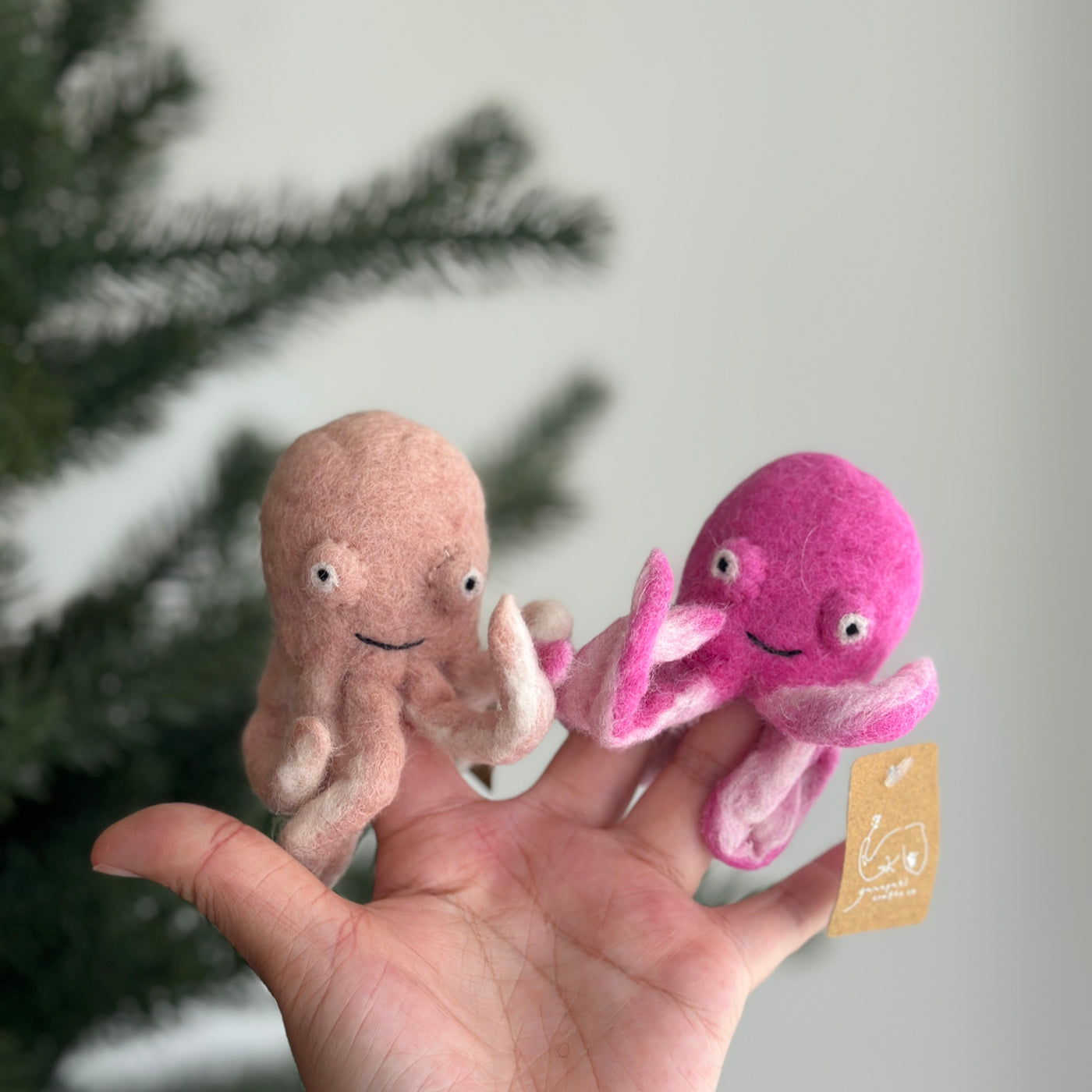 Ganapati Crafts Co. Octopus Finger Puppet Set