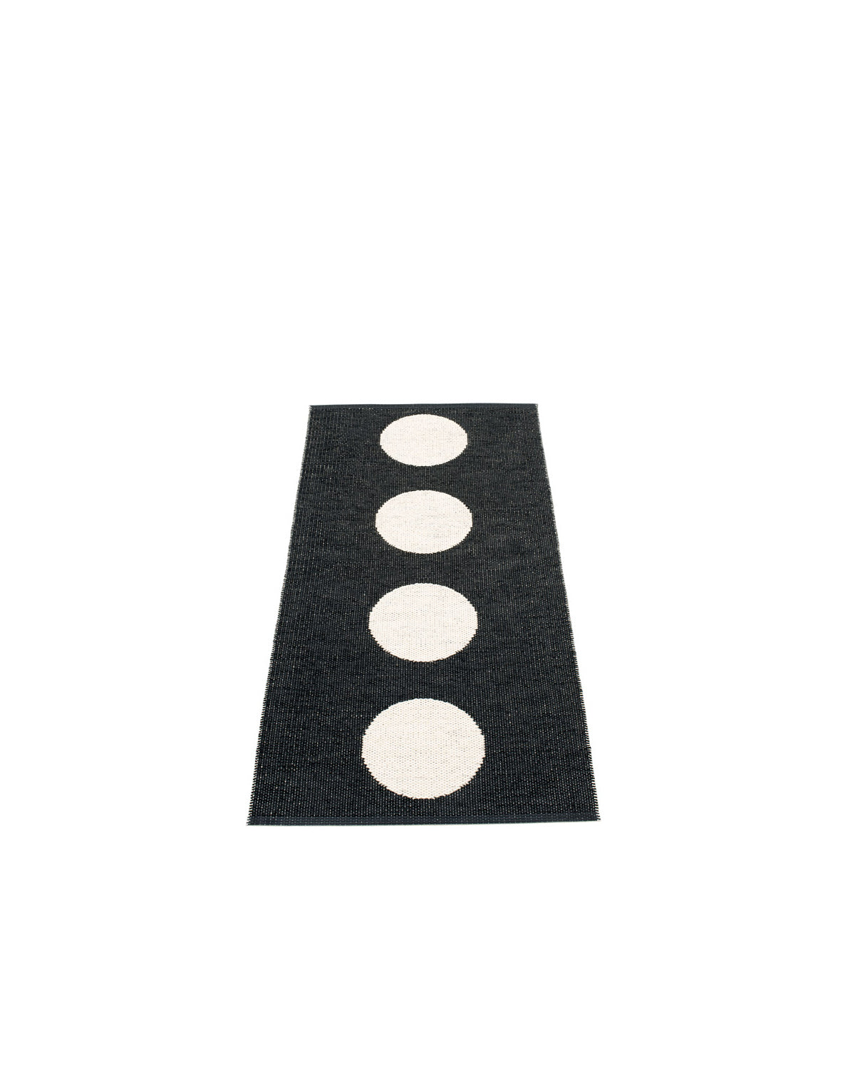 Pappelina Kids Rug Vera – Black with White Circle Pattern