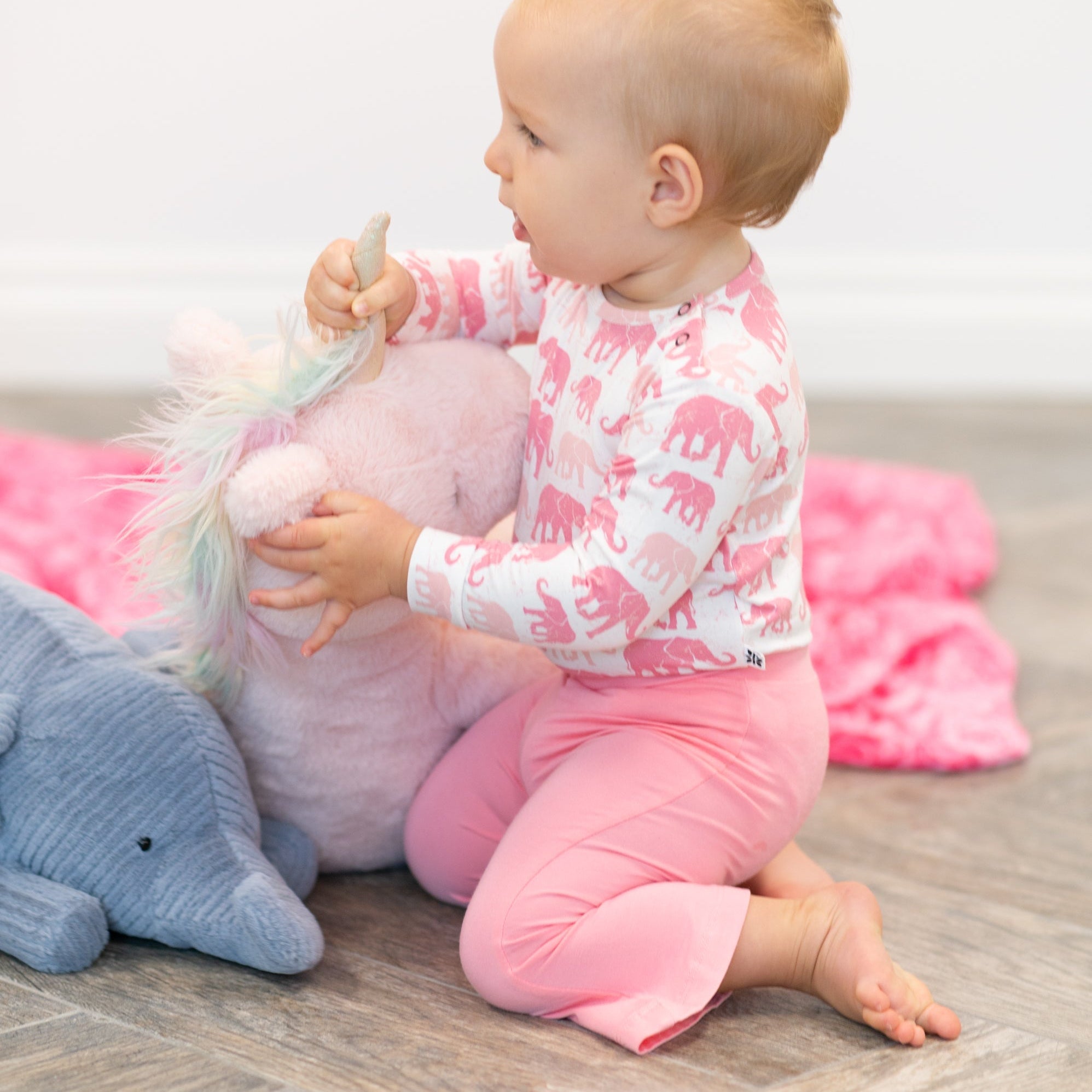 Baby Flare Legging – Candy Pink – Sweet Bamboo