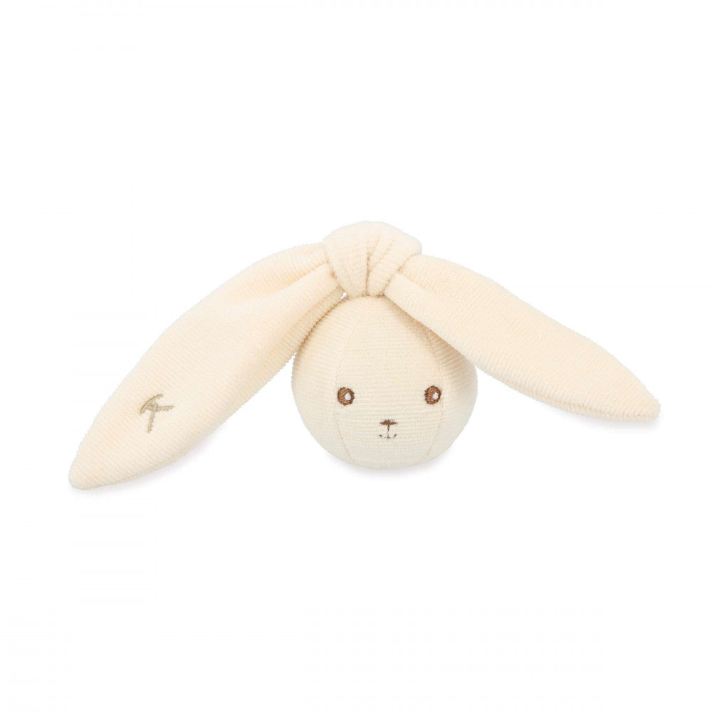 Kaloo Bunny Rattle Toy – Cream Soft Plush with Long Ears