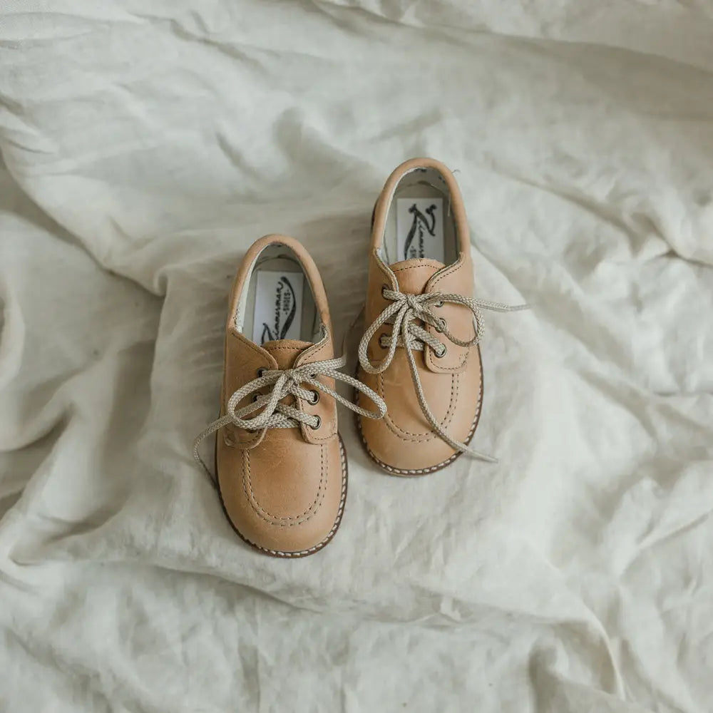 Tan Boat Shoe for Kids | Zimmerman Shoes