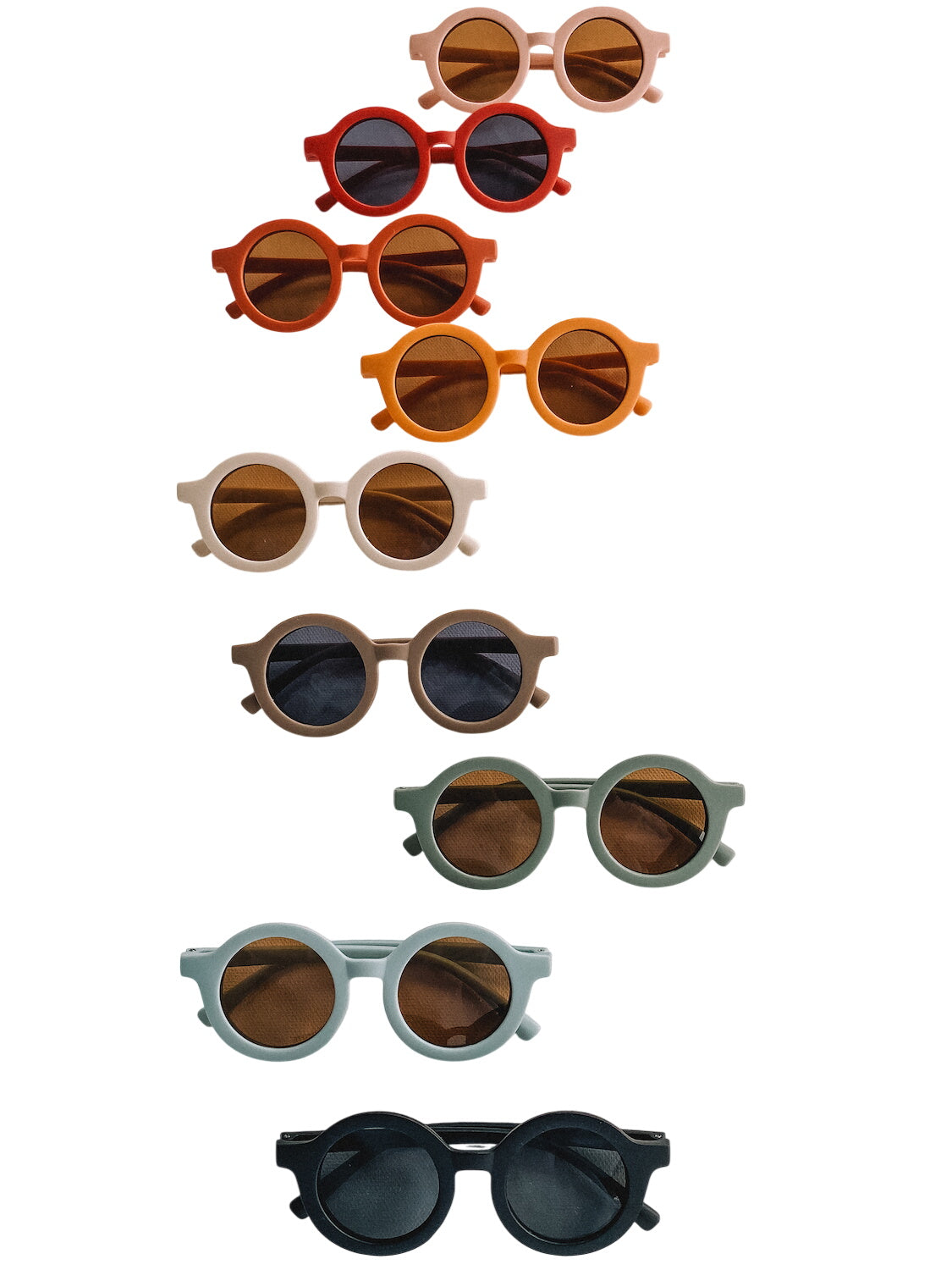 Daffodilly Kids Round Sunnies – Multi-Color UV Protection Sunglasses