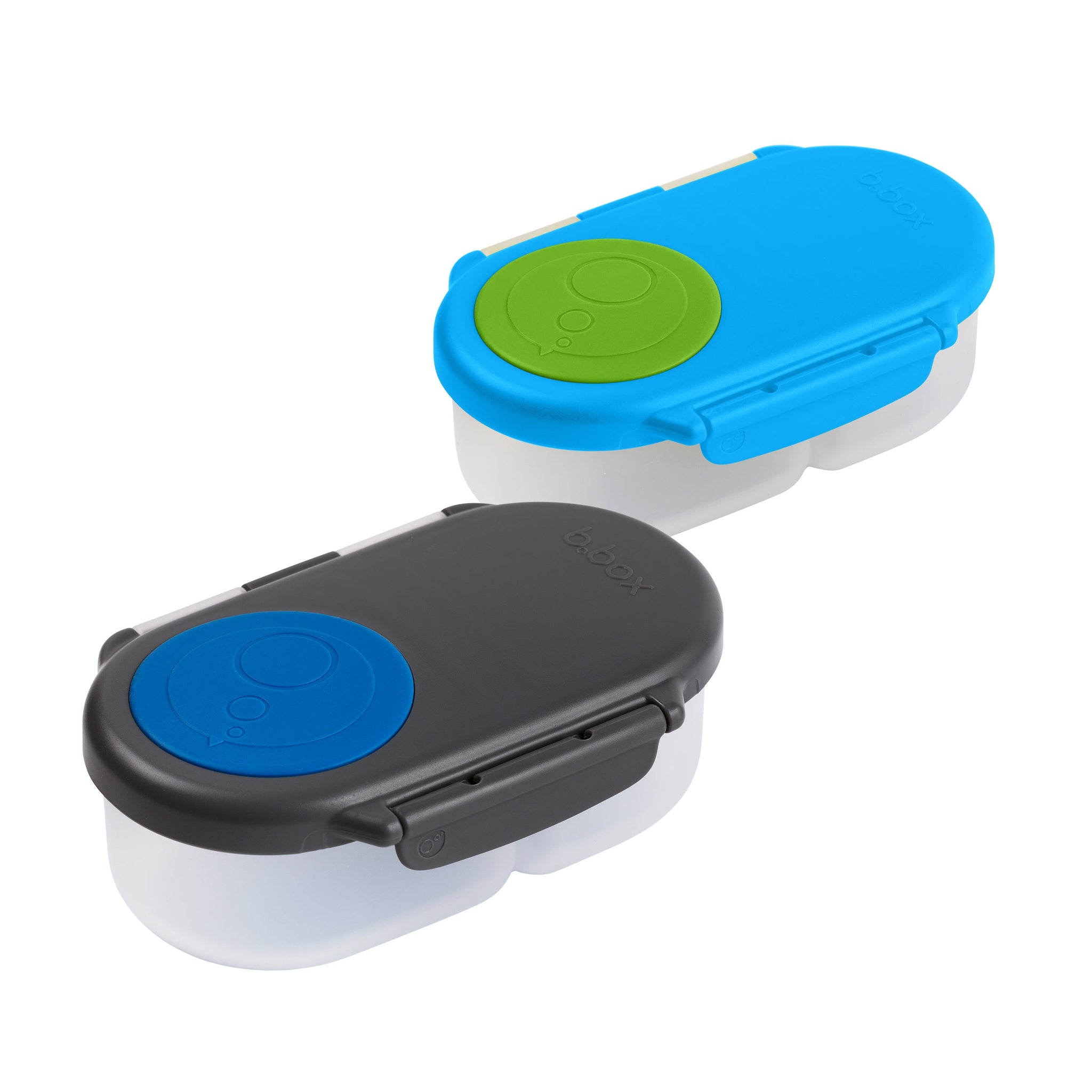 b.box Snack Containers Twin Pack - Ocean Breeze & Blue Slate