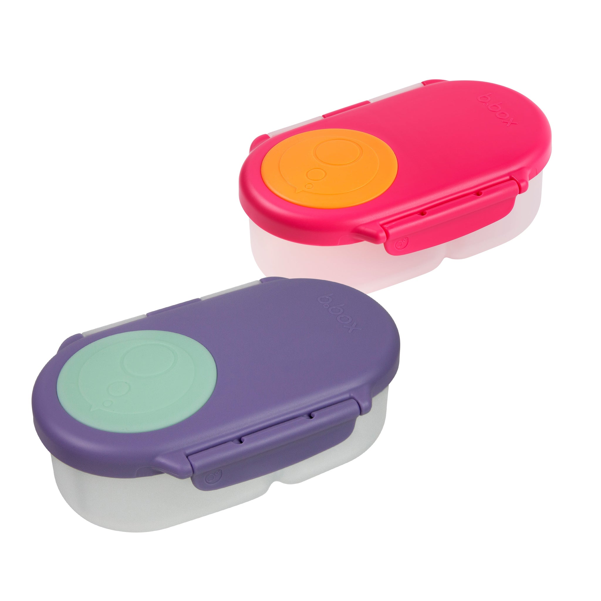b.box Snack Containers | Strawberry Shake & Lilac Pop