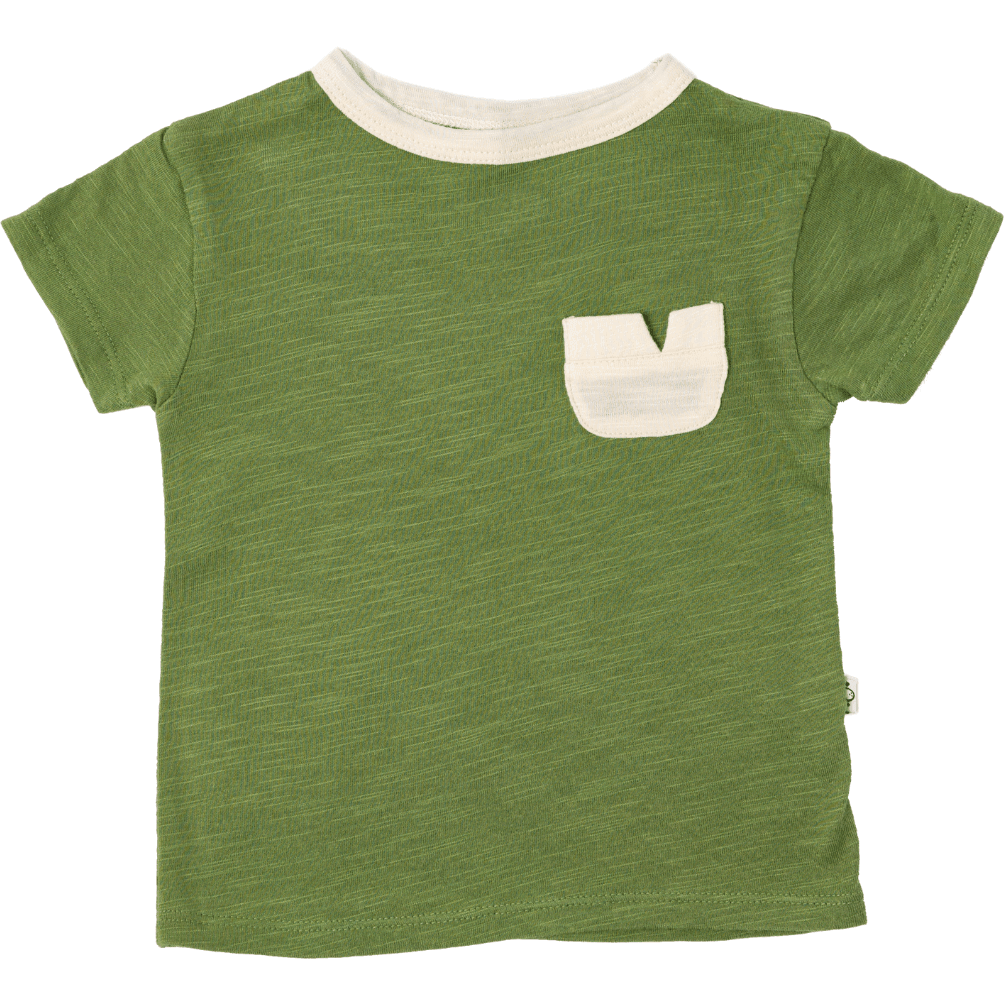 Coconut Pops Short Sleeve Tee In Palm & Coconut Cream