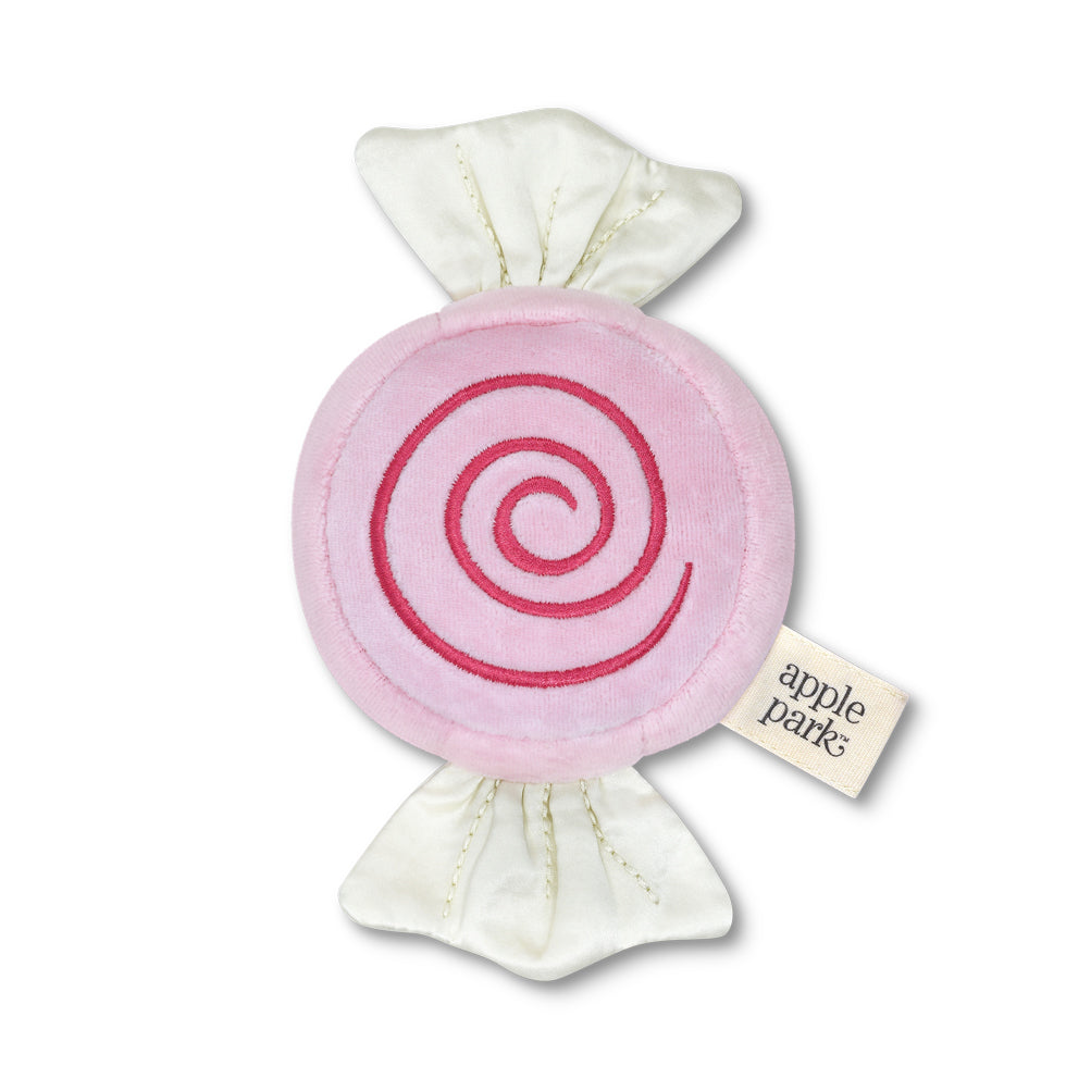Candy Rattle – Soft Baby Toy | Apple Park & Organic Farm Buddies