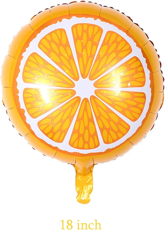 Orange Slice Mylar Balloon – 18" Fruit Party Decor | Ellie’s Party Sup