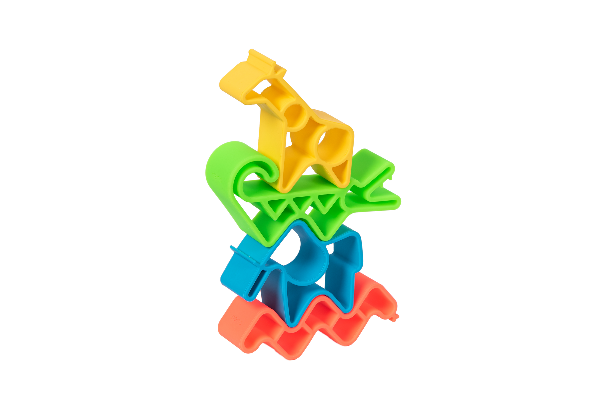 dëna Neon Animals Cookie Cutters – Colorful Animal Shapes Set