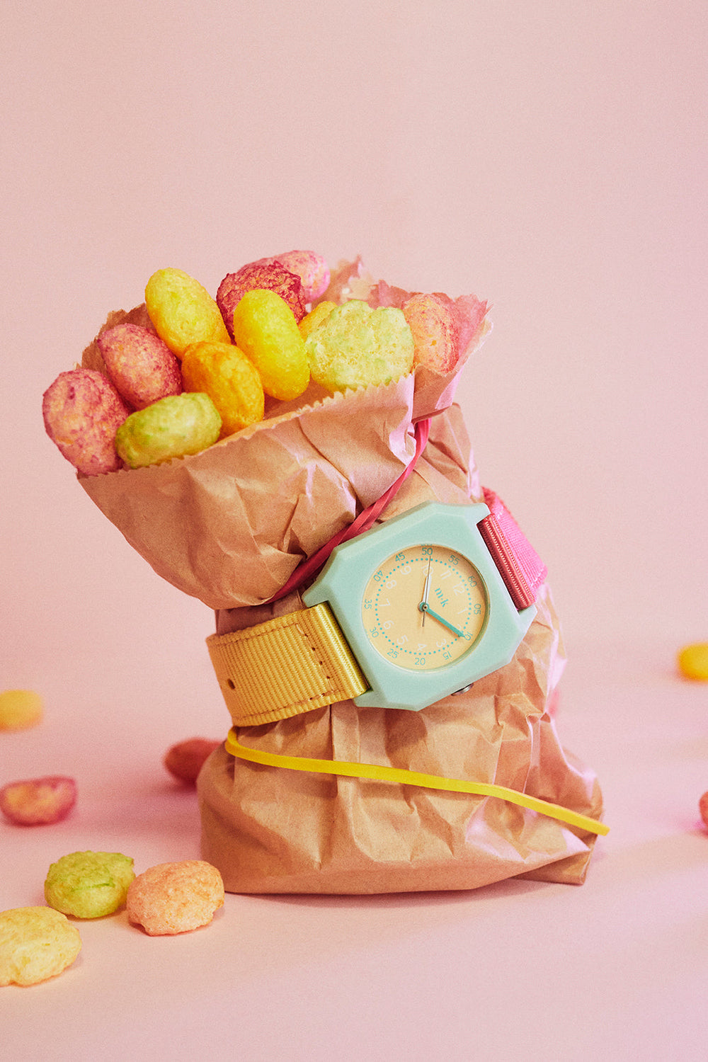 Mini Kyomo Bubble Gum Watch | Pink & Yellow Strap