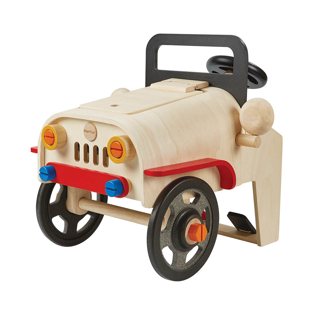 Plan Toys Motor Mechanic – Wooden Red & Natural Finish