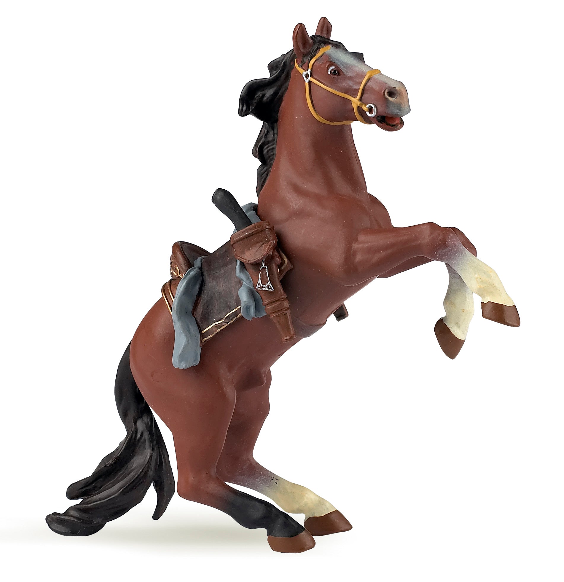 Papo Horse Of Musketeers Toy Figure | Detailed Brown Stallion