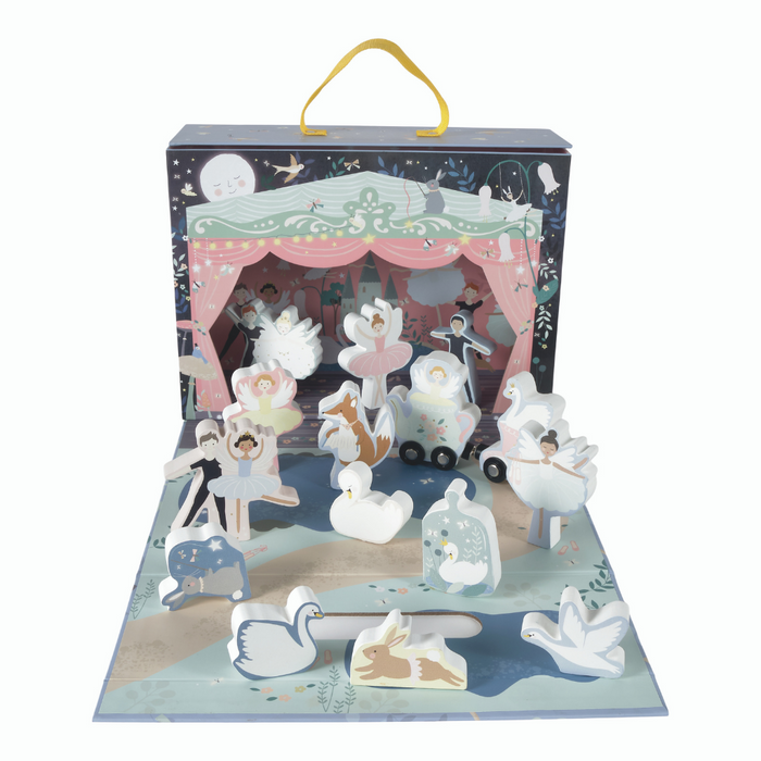 Floss & Rock Enchanted Playbox – Wooden Ballet & Animal Pieces