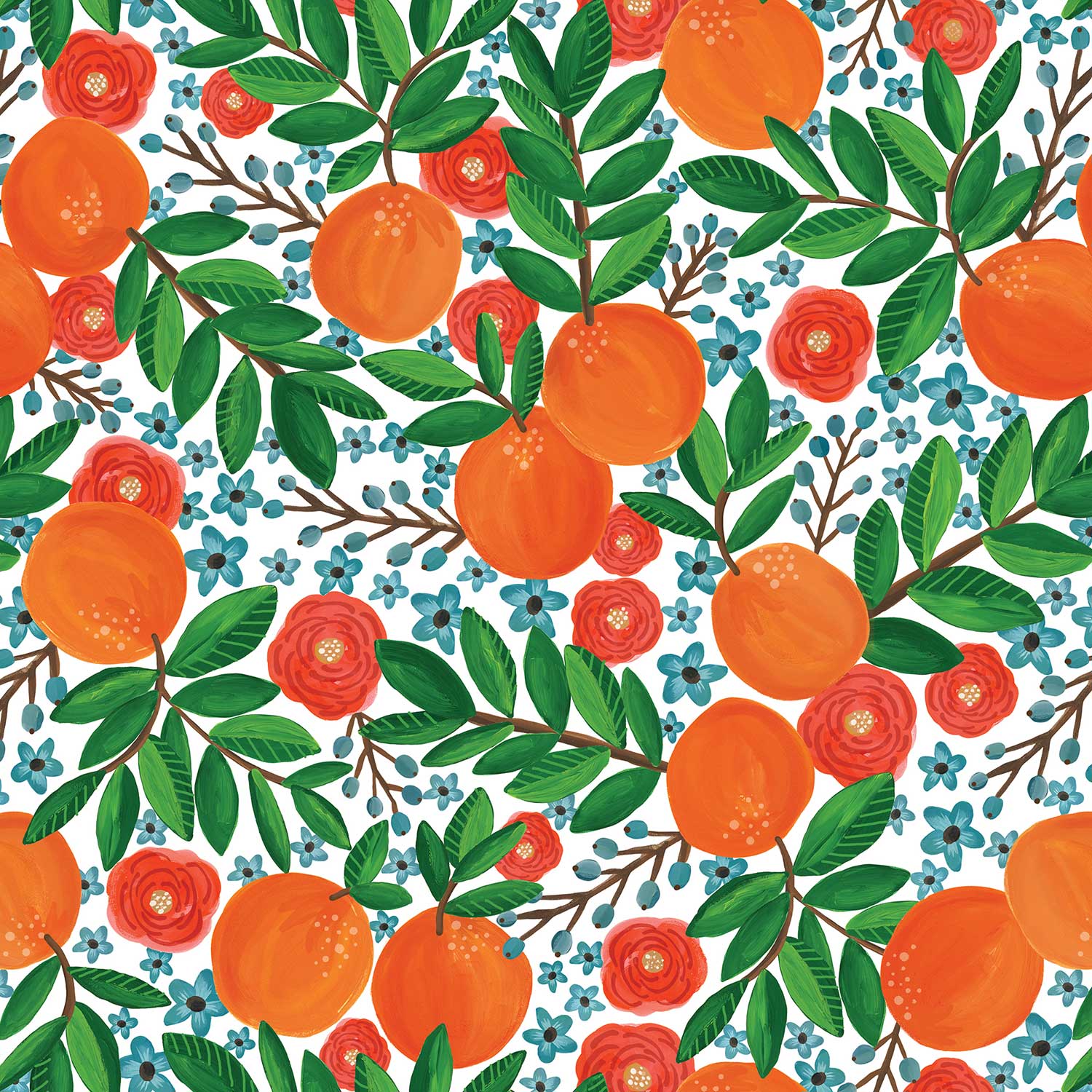 Orange Grove Wrapping Paper Jillson & Roberts