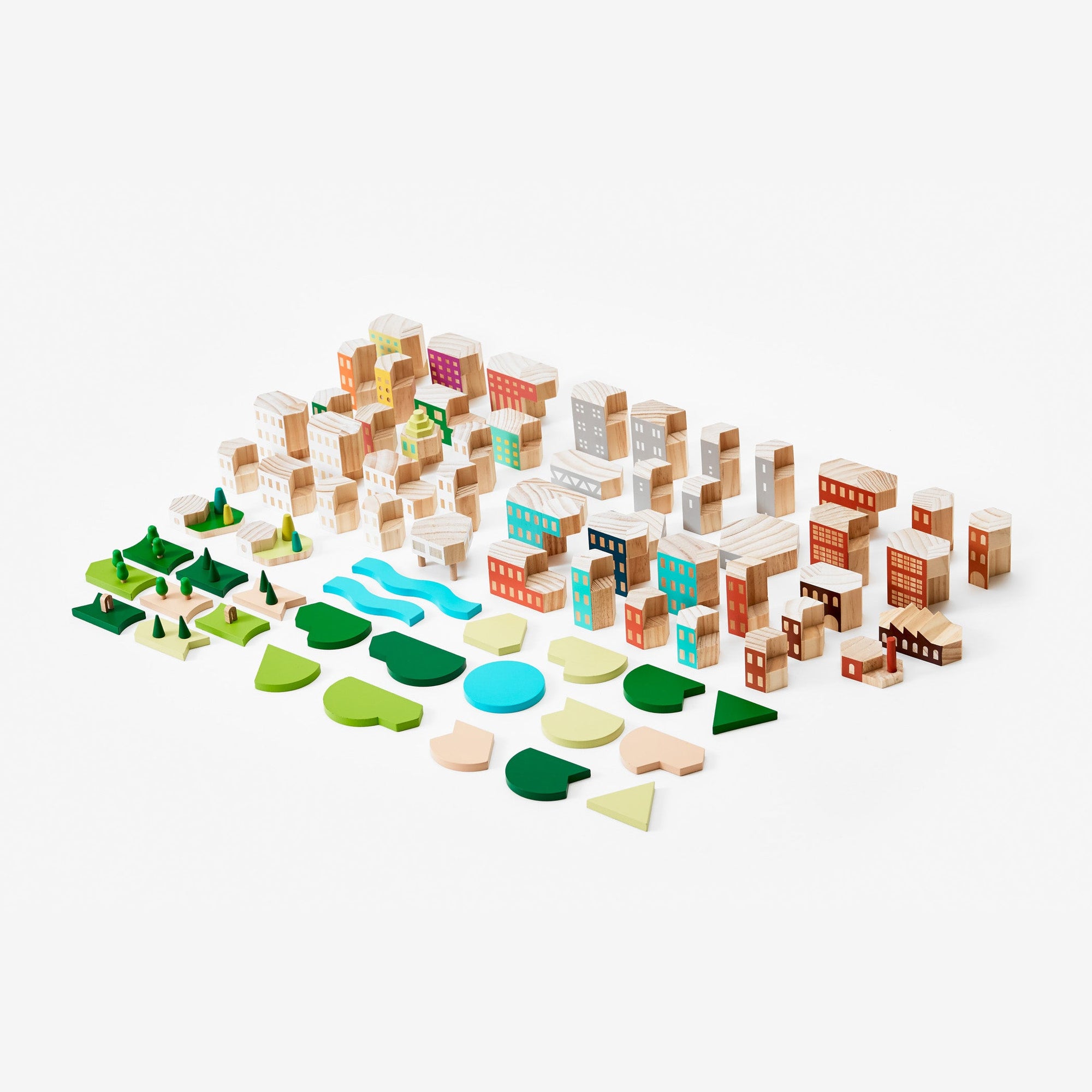 Areaware Blockitecture® Wooden Building Blocks Set
