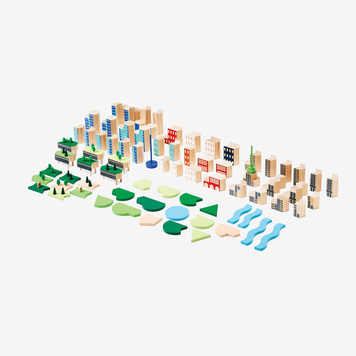 Areaware Blockitecture® Wooden Building Blocks Set