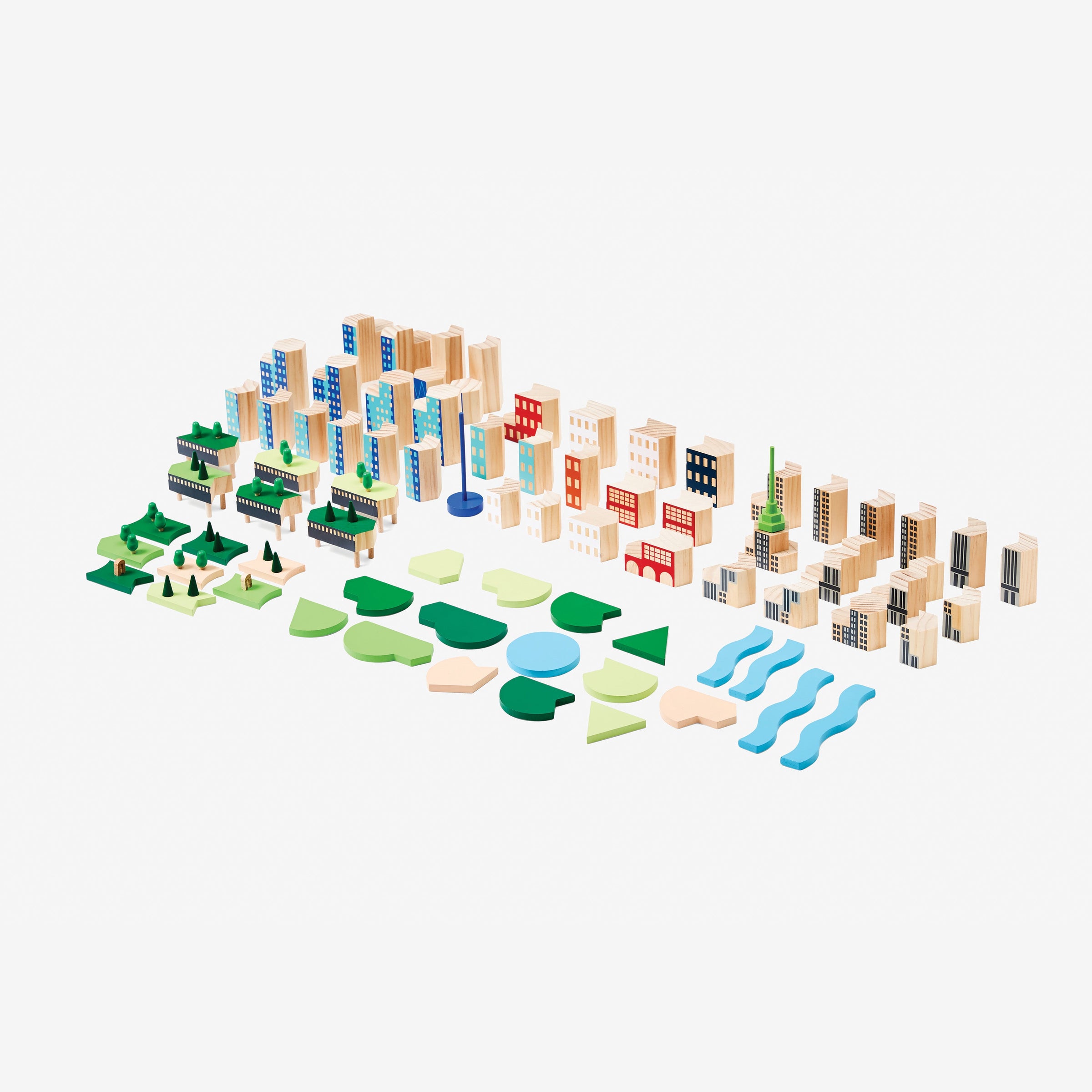 Areaware Blockitecture® Wooden Building Blocks Set
