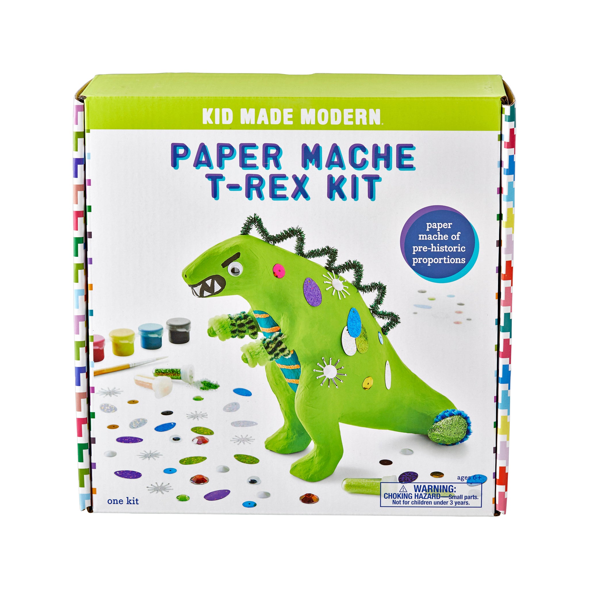 Kid Made Modern Paper Mache T-Rex Kit – Creative Craft Fun