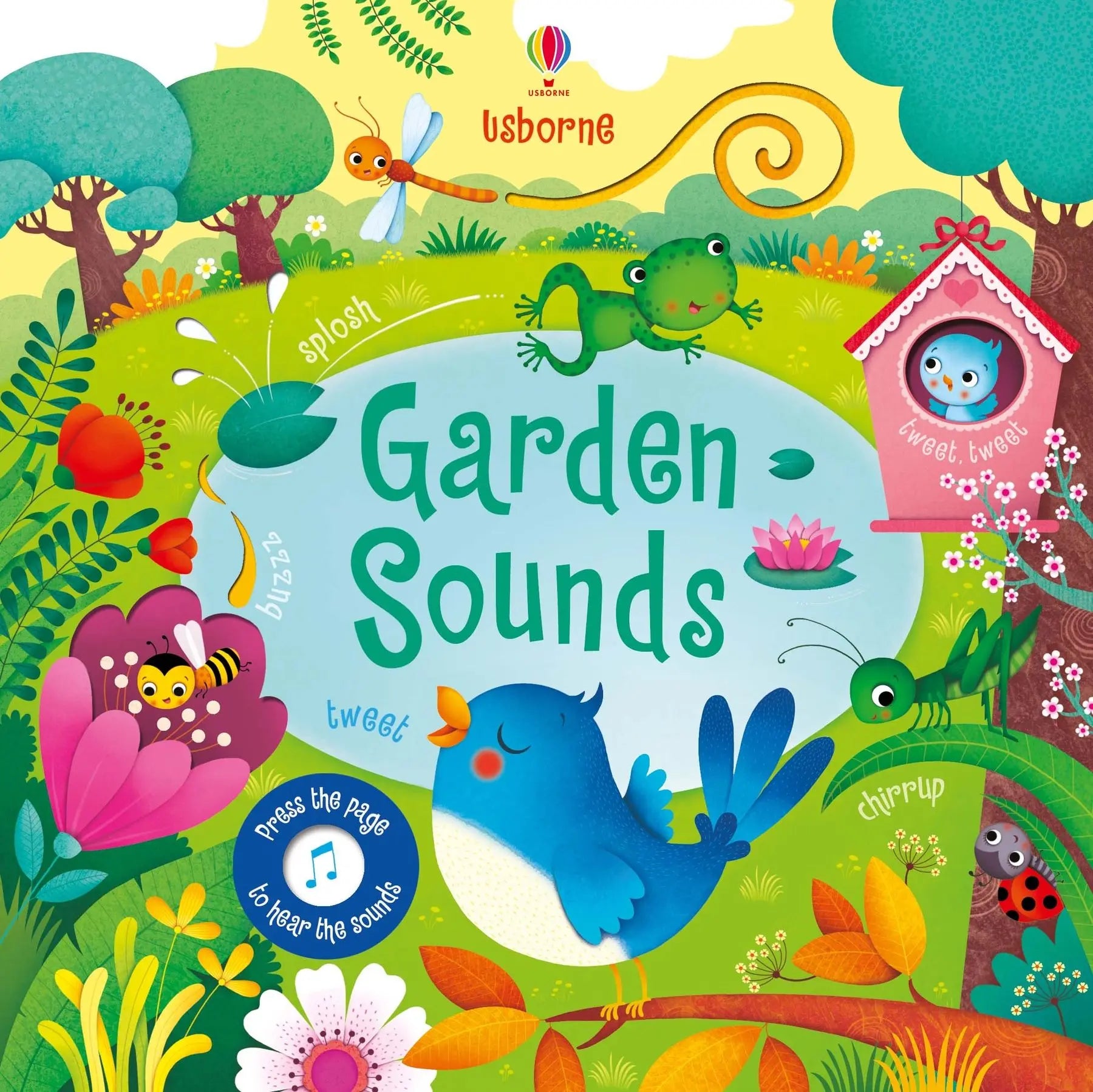Usborne Garden Sounds Book – Interactive Sound Board, Nature Theme