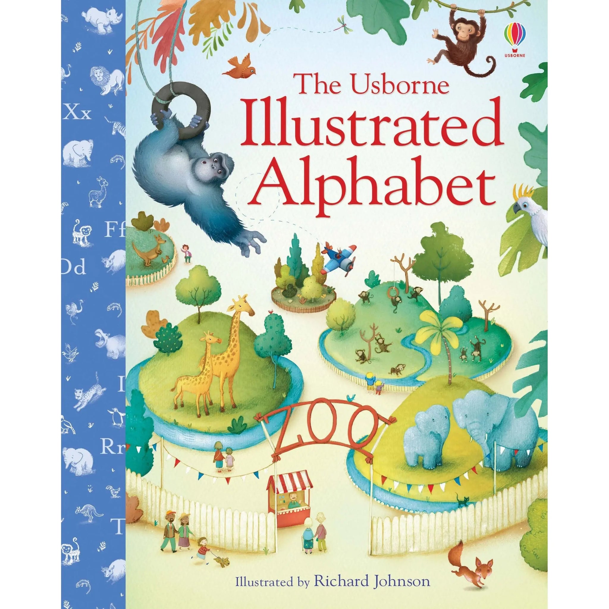 Usborne Illustrated Alphabet Book – Zoo Animal Print, Kids Learning