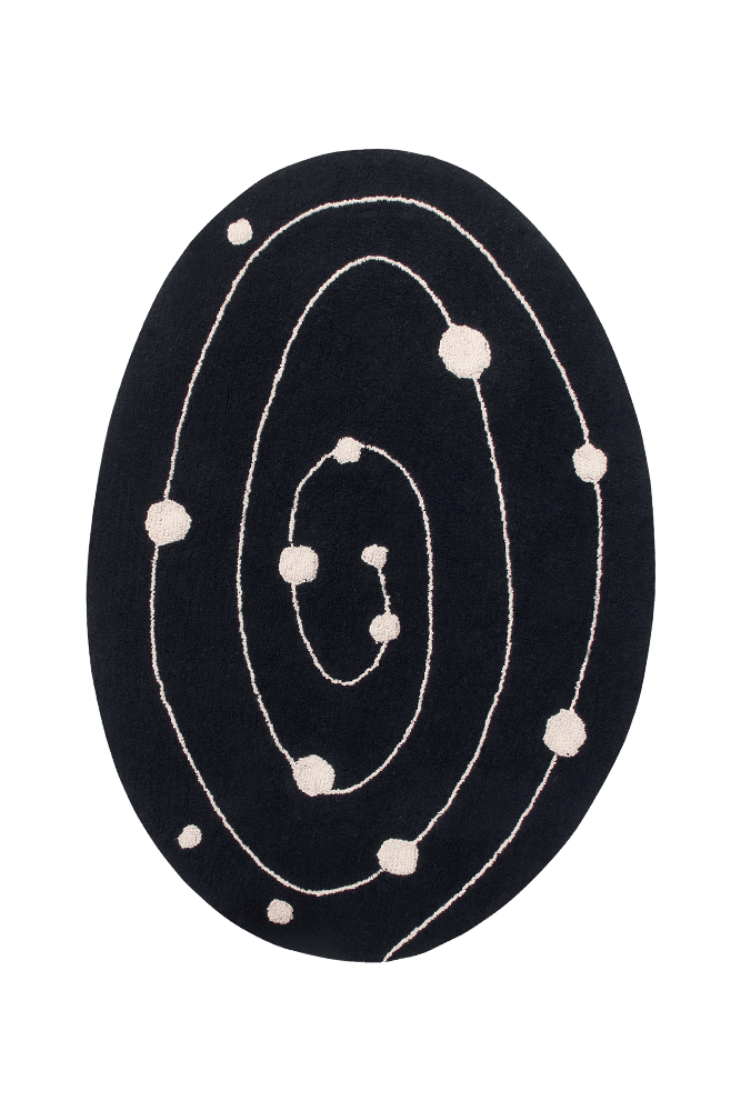 Lorena Canals Milky Way Washable Rug – Galaxy Print Black Decorative ...