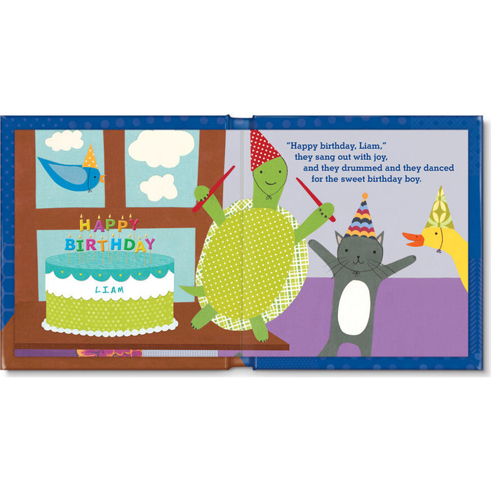 I See Me! Personalized First Birthday Book – Boys, Colorful Cake Print
