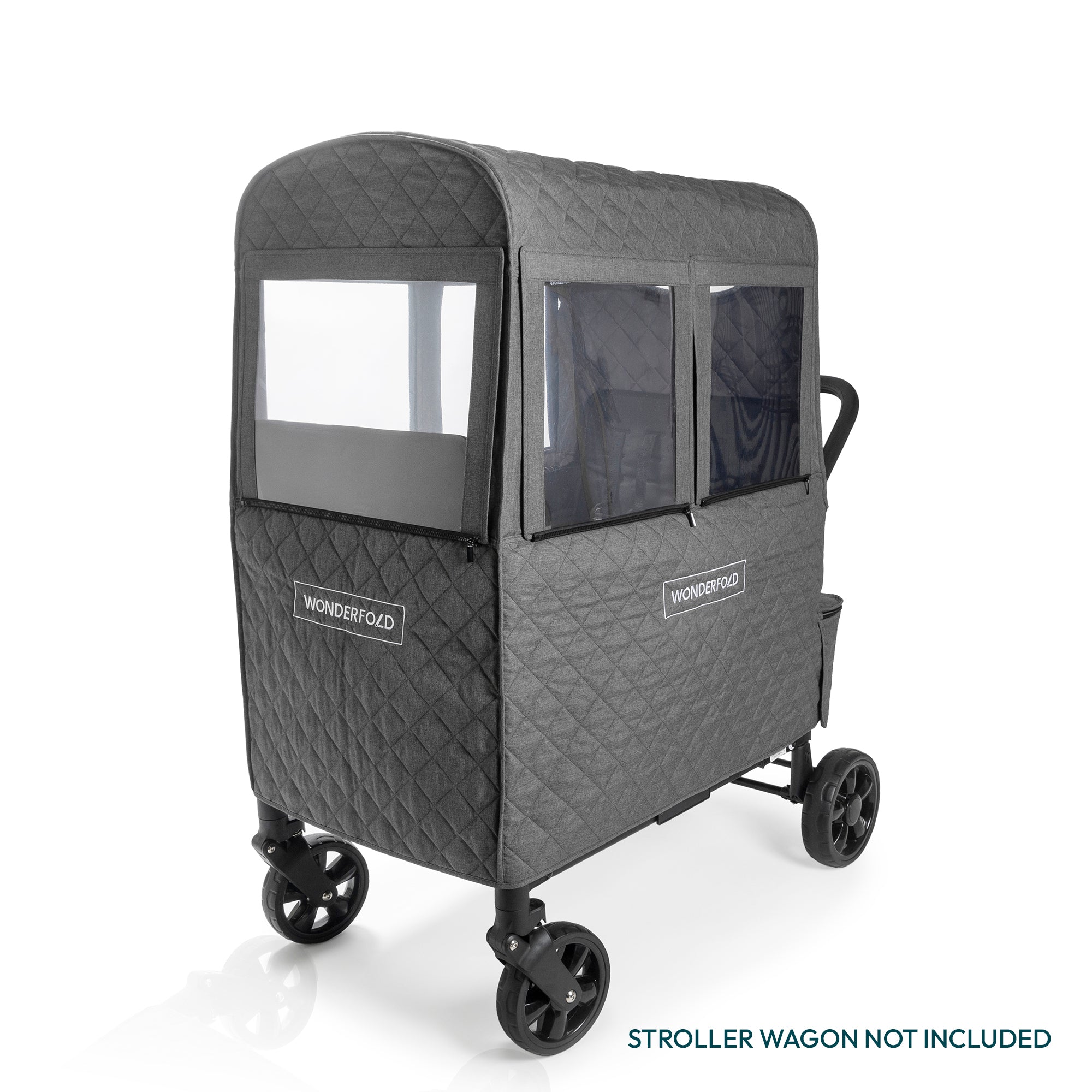 Wonderfold Wagon Cold Weather Shield – Quilted Gray Winter Cover